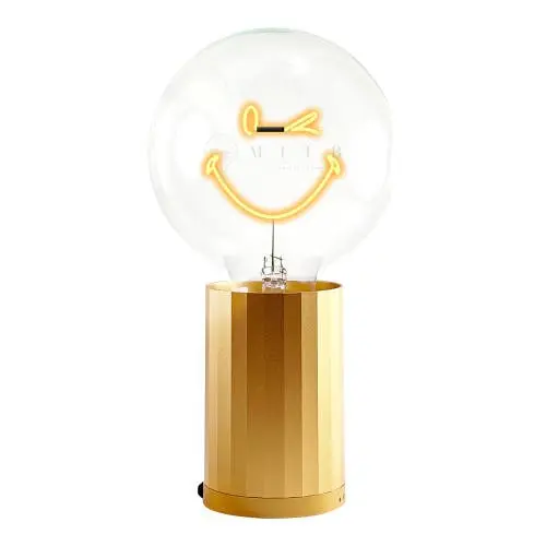 MITB Smiley World Kidness Portable Table Lamp - Gold