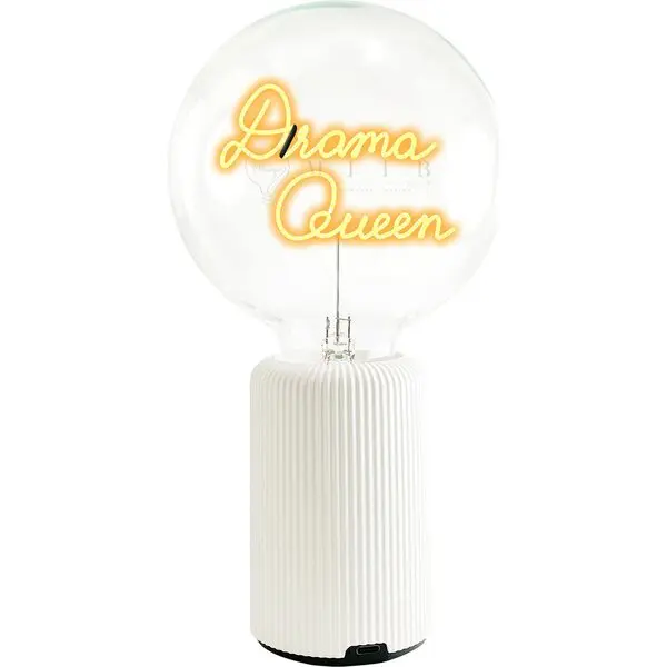 MITB Drama Queen Portable Table Lamp - White