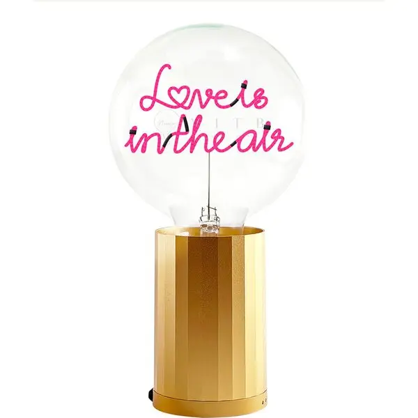 MITB Love Is In The Air Portable Table Lamp - Gold