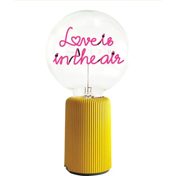 MITB Love Is In The Air Portable Table Lamp - Yellow