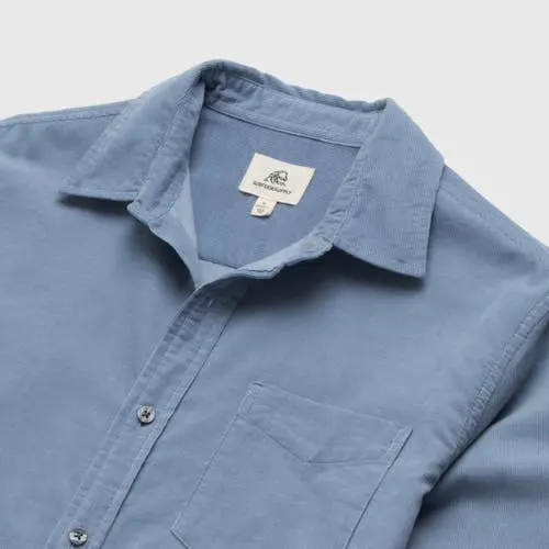 SURFSIDE SUPPLY CO. Brian Corduroy Shirt - Navy Blazer