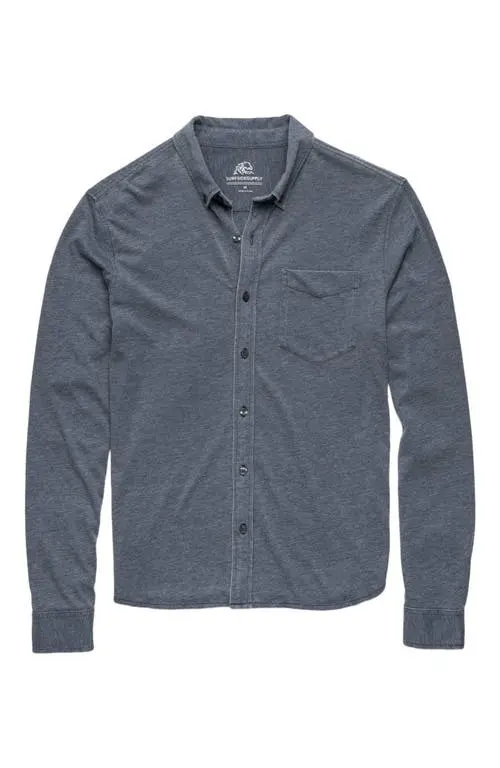 SURFSIDE SUPPLY CO. Anthony Burnout Shirt - Navy Blazer
