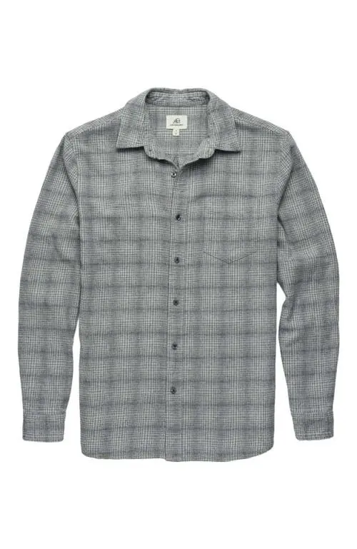 SURFSIDE SUPPLY CO. Brian Brushed Plaid Shirt - Heather Grey