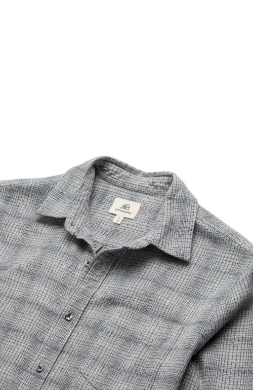 SURFSIDE SUPPLY CO. Brian Brushed Plaid Shirt - Heather Grey