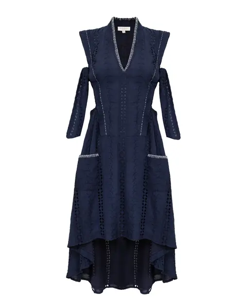 HAVELI Seya Shifli Dress - Navy