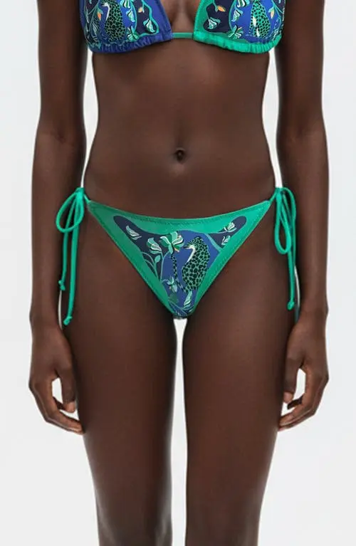 JESSIE ZHAO NEW YORK Verdant Wild Reversible Tie Side Bottom