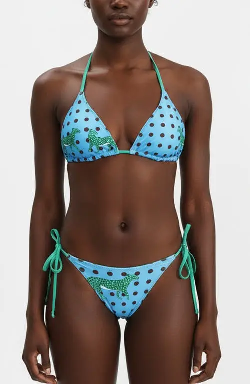 JESSIE ZHAO NEW YORK Verdant Wild Reversible Tie Side Bottom