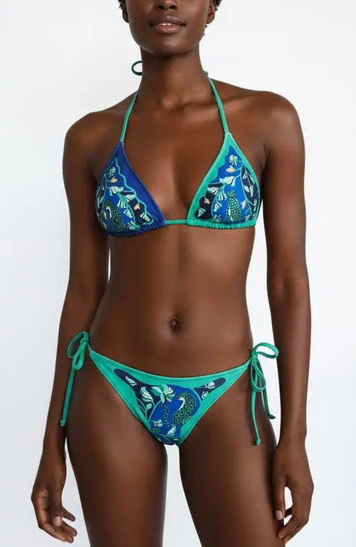 JESSIE ZHAO NEW YORK Verdant Wild Reversible Tie Side Bottom