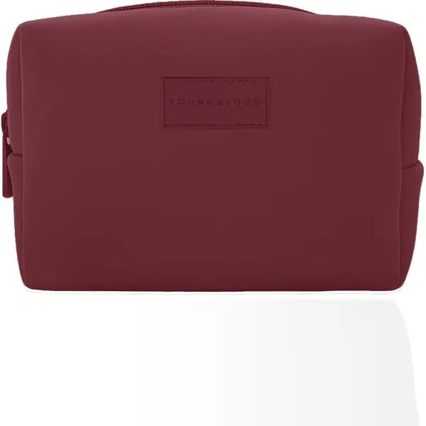 YOUNGBLOOD MINERAL COSMETICS Yb Neoprene Makeup Bag - Oxblood