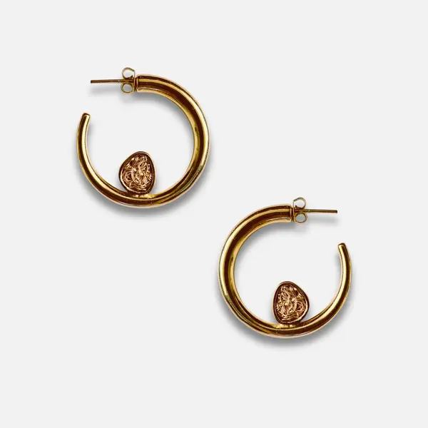 DANIELA MILLAN JEWELRY Knot Hoop Earrings - Gold