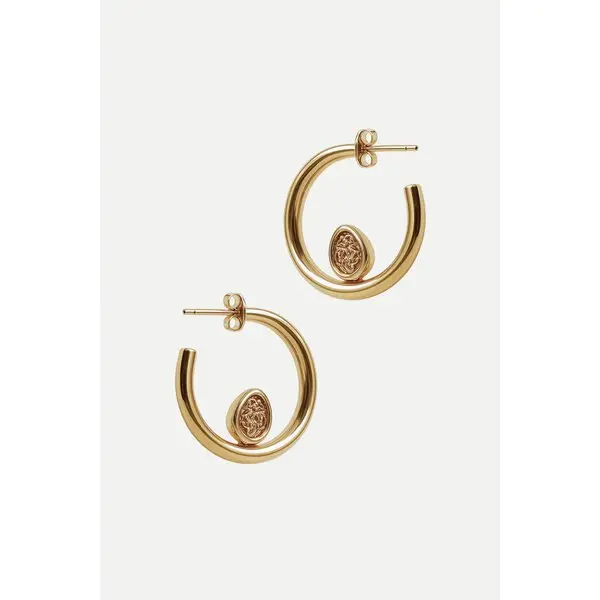 DANIELA MILLAN JEWELRY Knot Hoop Earrings - Gold