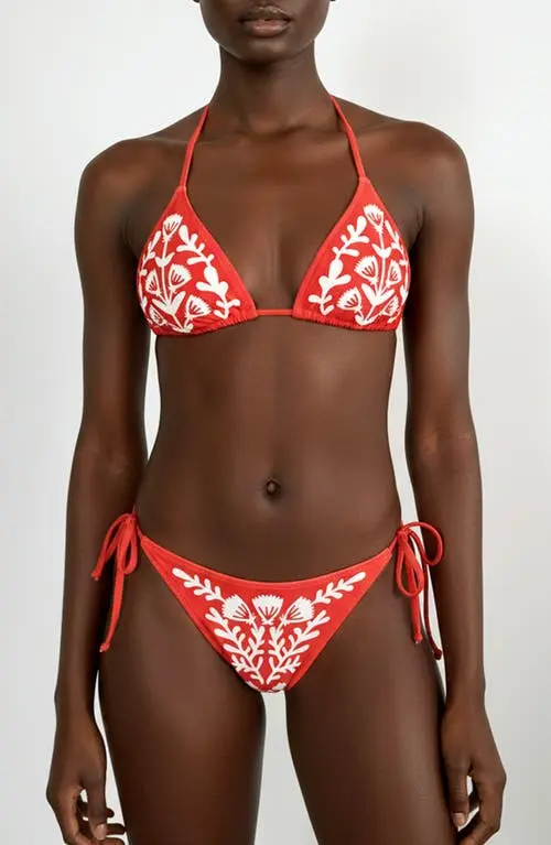 JESSIE ZHAO NEW YORK Coral Garden Reversible Tie Side Bikini Bottom