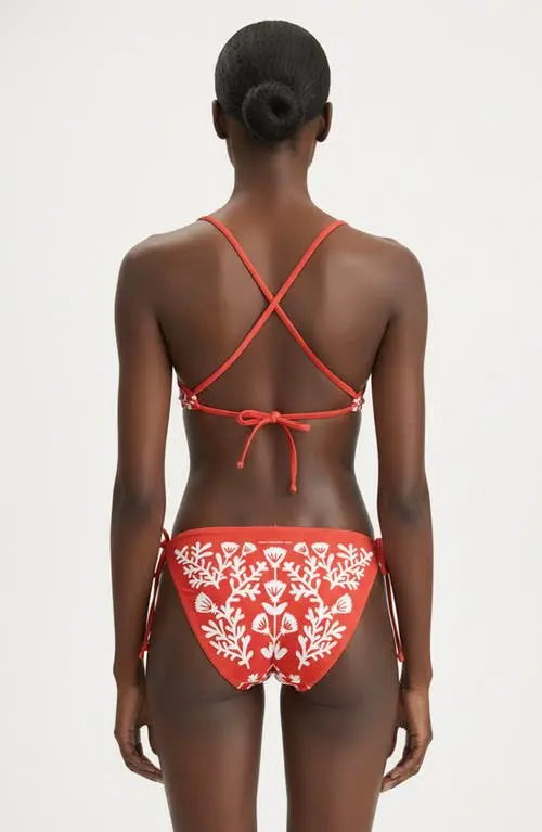 JESSIE ZHAO NEW YORK Coral Garden Reversible Tie Side Bikini Bottom