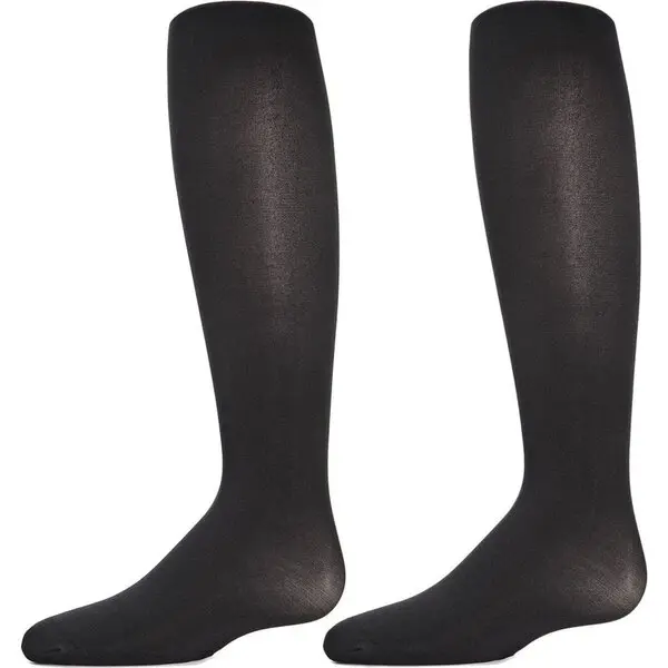 MEMOI Essentials Nylon Tights 2-pair Pack - Black