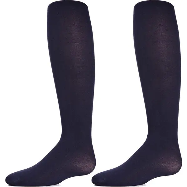 MEMOI Essentials Nylon Tights 2-pair Pack - Navy