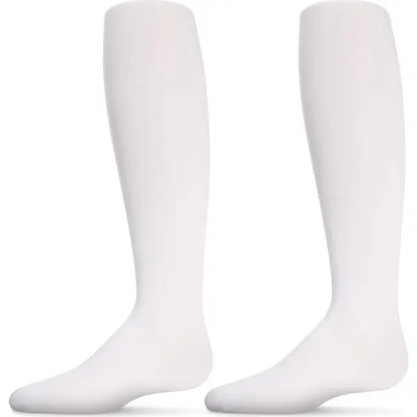 MEMOI Essentials Nylon Tights 2-pair Pack - White