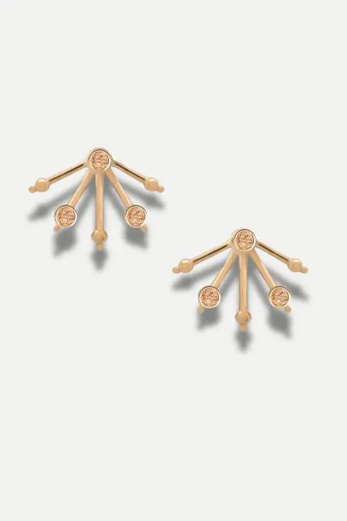 DANIELA MILLAN JEWELRY Sculptural Ear Jackets - Gold