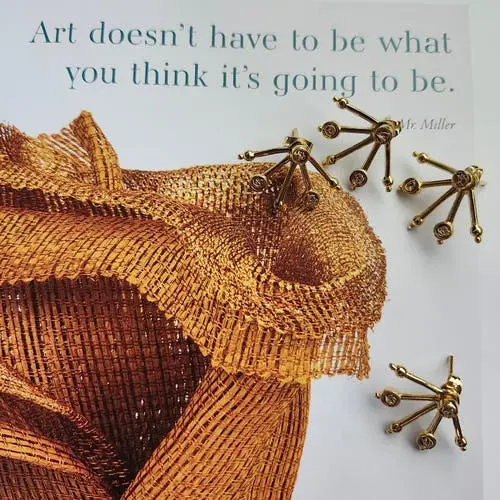 DANIELA MILLAN JEWELRY Sculptural Ear Jackets In -plated Brass