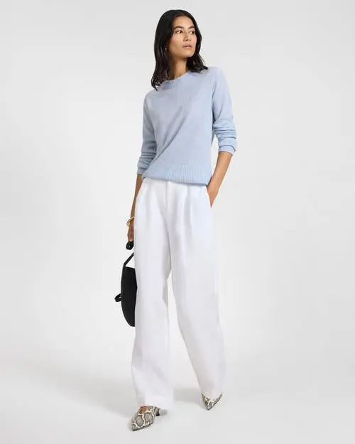 Onia Lyocell Blend Wide-leg Trouser - Stone