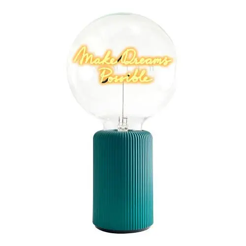 MITB Make Dreams Possible Portable Table Lamp - Emerald