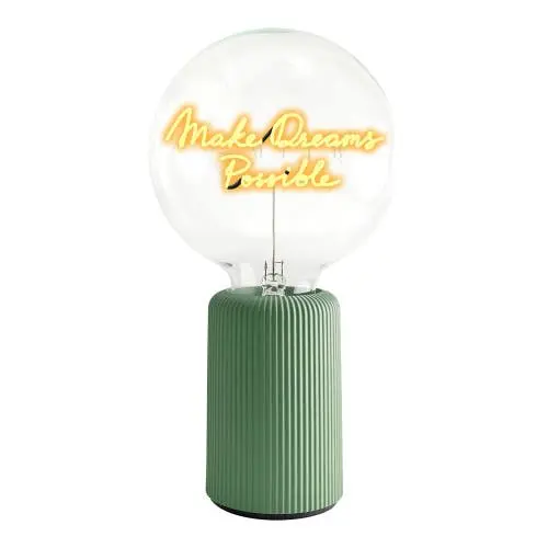 MITB Make Dreams Possible Portable Table Lamp - Olive