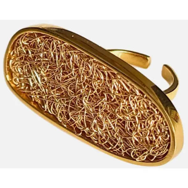 DANIELA MILLAN JEWELRY 18k -plated Brass Sculptural Statement Ring - Gold