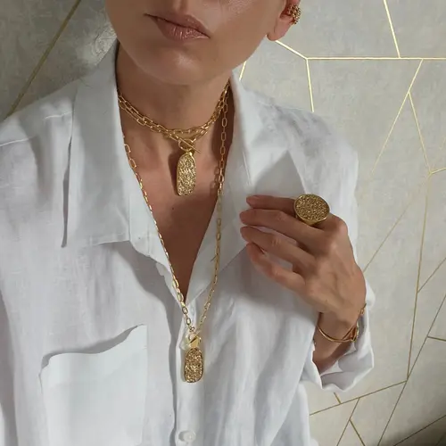 DANIELA MILLAN JEWELRY Plated Brass Drop Earrings