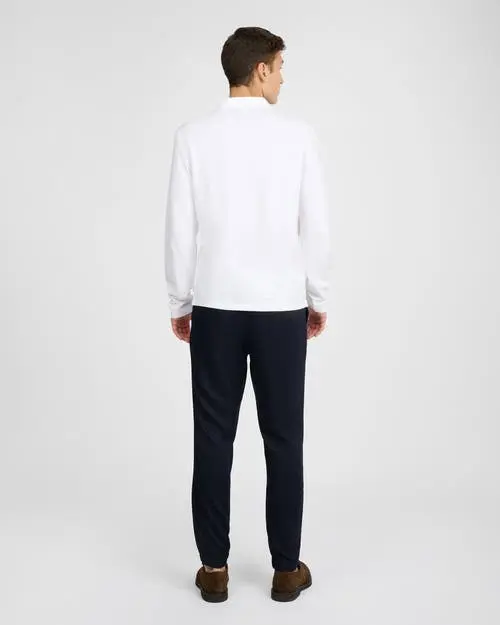 Onia Long Sleeve Pique Polo - White