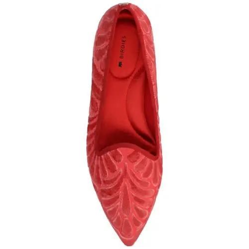 BIRDIES The Starling 15 Embroidered Loafer - Flame