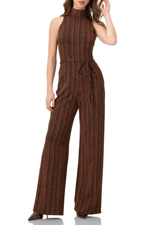 IVONNE Wide-leg Sleeveless Jumpsuit With Pockets - Brown