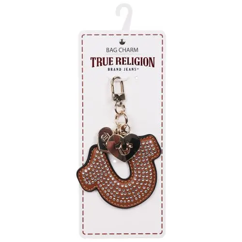 True Religion Rhinestone Horseshoe Bag Charm