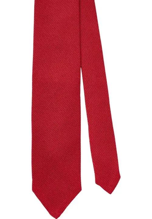 Robert Talbott Duvall Grenadine Silk Necktie - Red