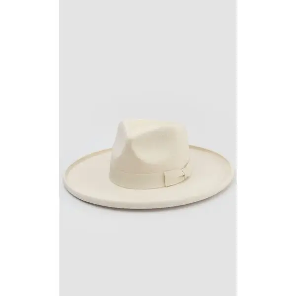BORN TO ROAM Galilee Rancher Fedora - Ivory