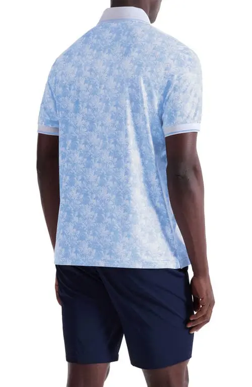 Bugatchi Three-button Performance Polo - Sky