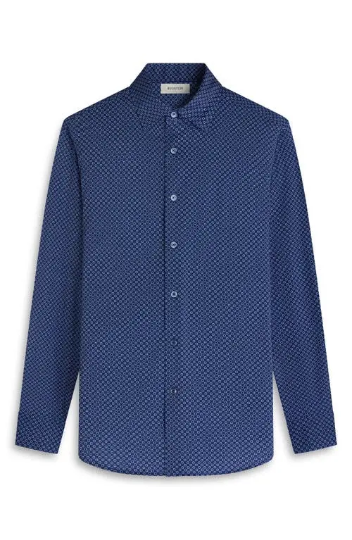 Bugatchi Jules Ooohcotton® Geo Print Button-down Shirt - Navy