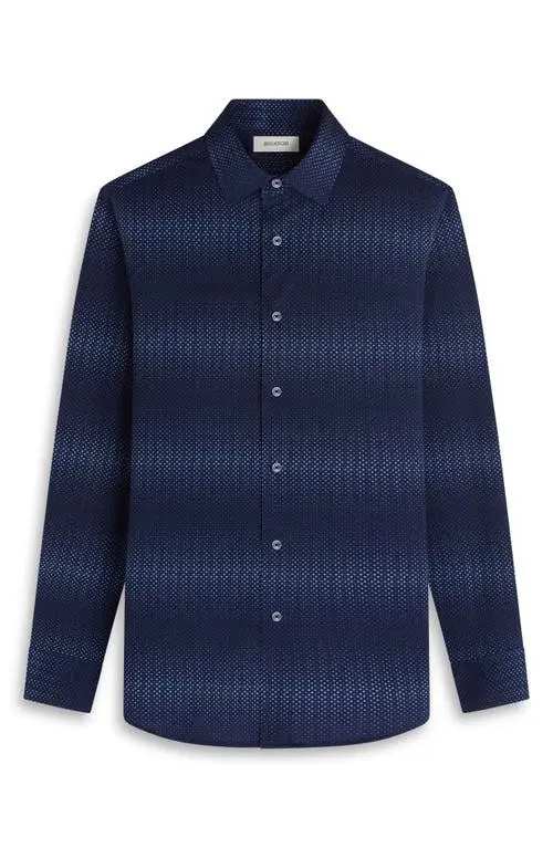 Bugatchi James Ooohcotton® Gradient Geo Print Button-up Shirt