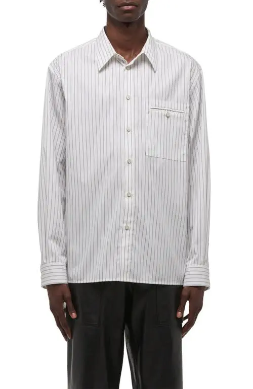 Helmut Lang Relaxed Fit Stripe Button-up Shirt