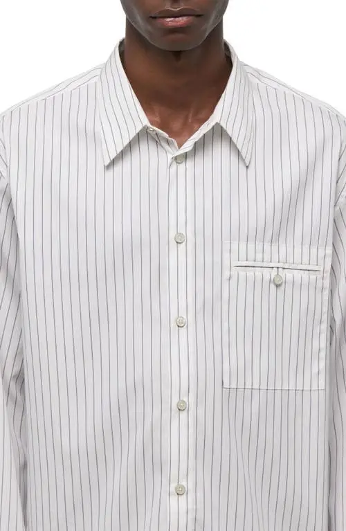 Helmut Lang Relaxed Fit Stripe Button-up Shirt
