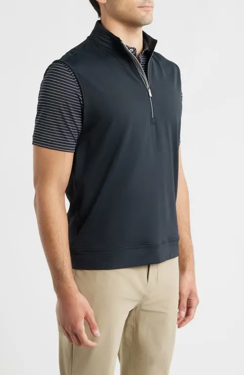 Johnnie-o Torque Quarter-zip Vest - Black