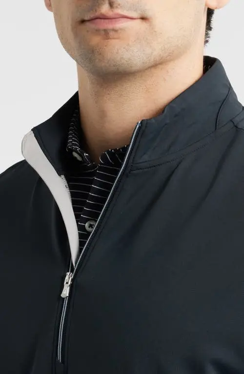 Johnnie-o Torque Quarter-zip Vest - Black