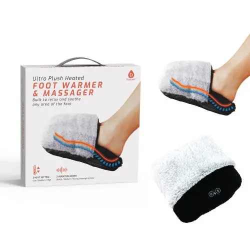 PURSONIC Heated Foot Warmer & Massager - Grey