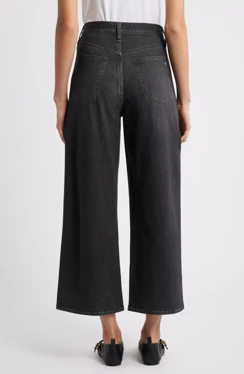 Rag & Bone Cotton Terry Wide Leg Pants