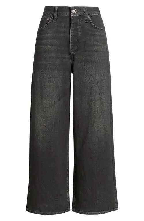Rag & Bone Cotton Terry Wide Leg Pants