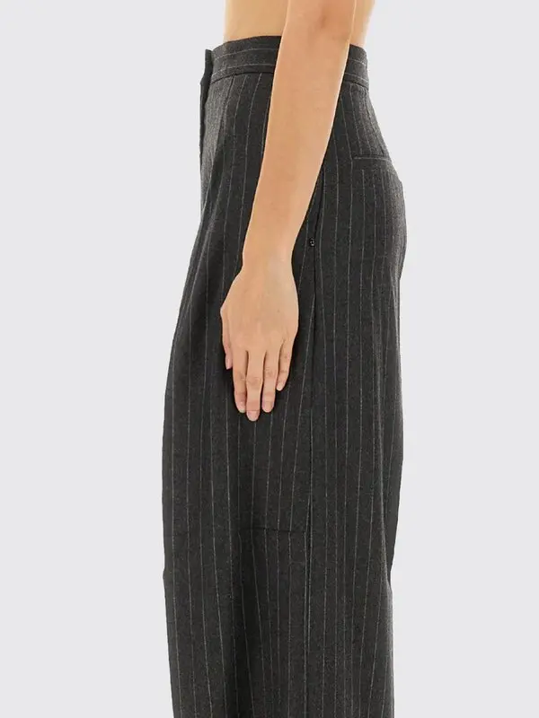 Sportmax Pinstriped Wide-leg Trousers
