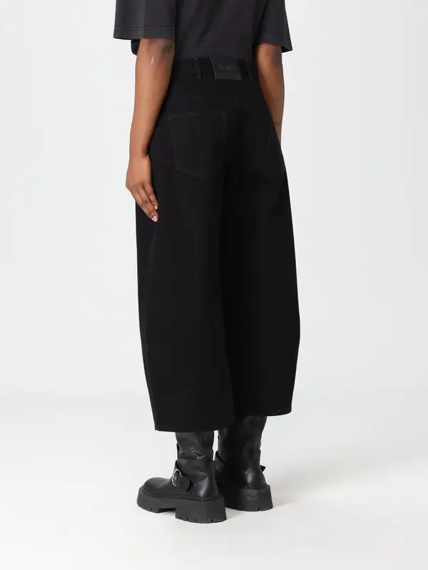 Attico Wide Leg Jeans - Black