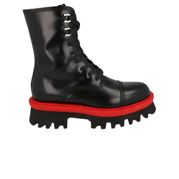FERRAGAMO Kira Leather Combat Boot