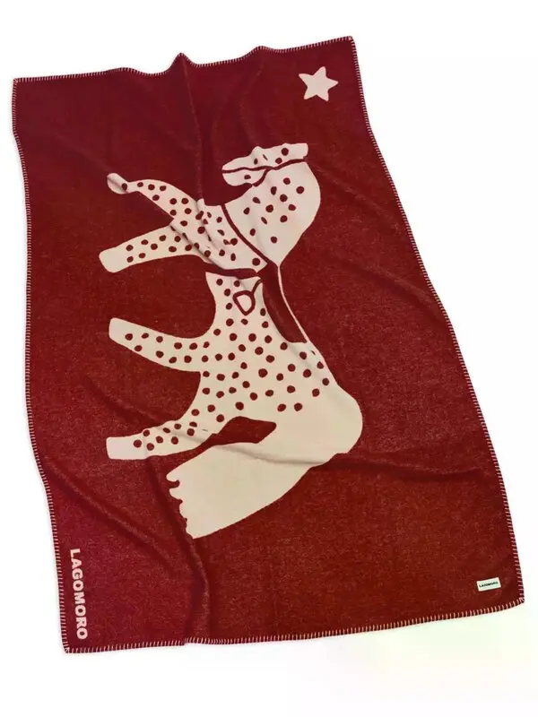 LAGOMORO Stitched Graphic Pascal Blanket