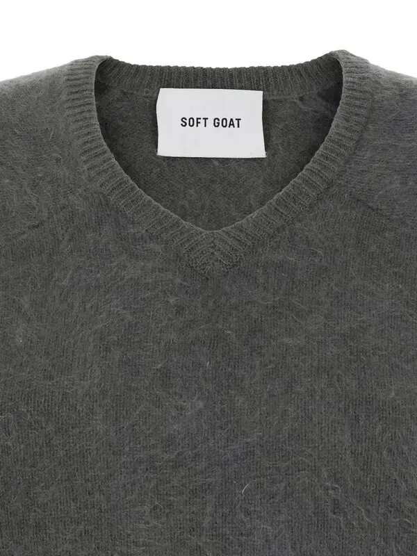 Soft Goat Long-sleeve V-neck Sweater