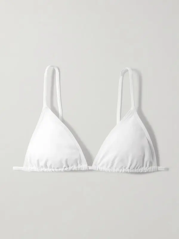 ERES Les Essentiels Mouna Triangle Bikini Top - White