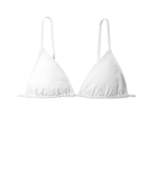 ERES Les Essentiels Mouna Triangle Bikini Top - White